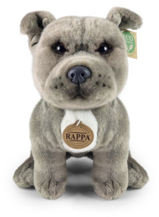 Rappa ECO knuffel hond Staffordshire Bull Terrier 30 cm - realistische ...