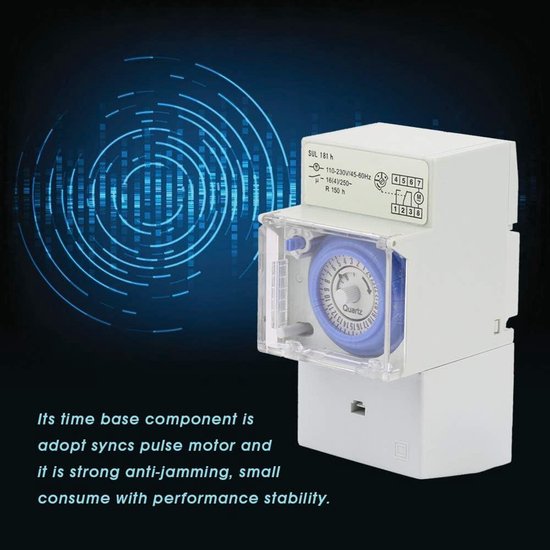 24 Hour Analog Mechanical Timer Switch 110-230V SUL181H - Manual Time Switch Controller | bol