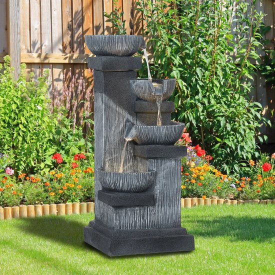 Waterornament - Voor buiten - Tuin - Water Fontein- Waterval Ontwerp ...