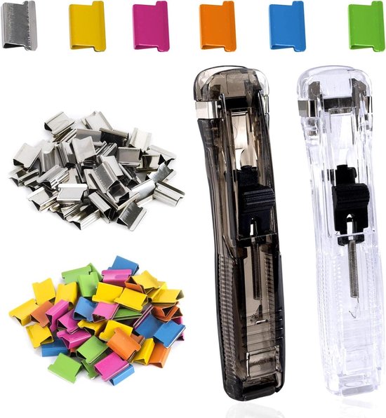 Stapler Pliers Dispenser with 100 Refill Clips - Attaching Documents ...