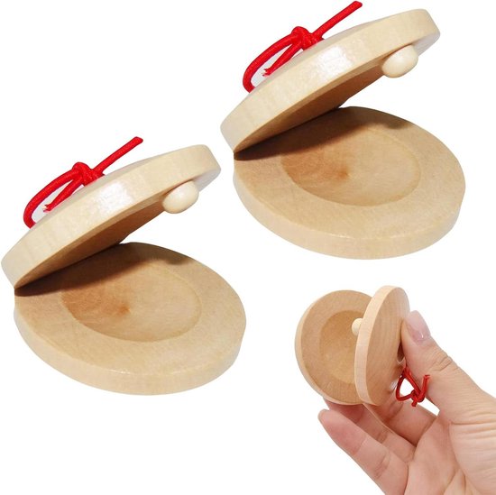 Castagnettes à doigts en bois pour enfants – speelgoed de musique ...