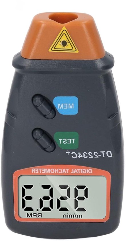 Tachometer 2.5-99999 RPM Contactless RPM Tachometer for Lathe | bol