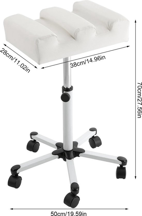 Collox Pedicurekruk - Voetsteun - Manicure - In hoogte verstelbaar ...