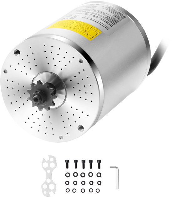 Elektrische Borstelloze DC Motor 3000W, 60V 4800 rpm, elektrische motor ...