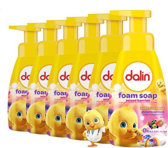 Dalin Foaming Handzeep Bosvruchten 6 x 200ml Milde Schuimzeep voor ...