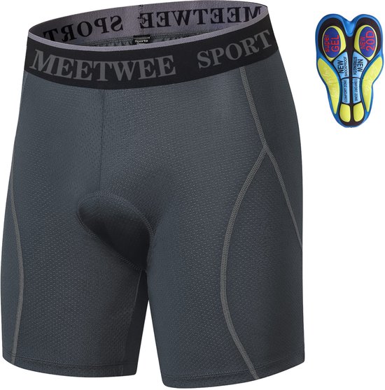 MEETYOO 4D Fietsbroek Heren - Fietsonderbroek - E bike - Fietsondergoed - Wielerbroek... | bol