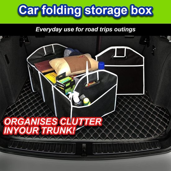Draagbare Opvouwbare Waterdichte Auto Trunk Organizer met 3 ...