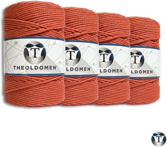 Macramé Koord | Bundelkorting | 800 meter | Rust | 100% Katoen ...