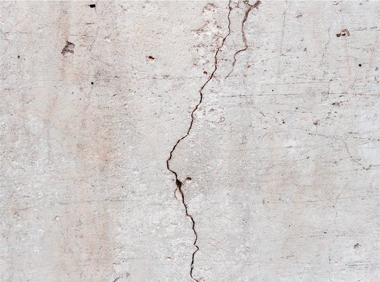 Inductieplaat Beschermer - Creme Kleur Beton Met Scheur in Het Midden ...