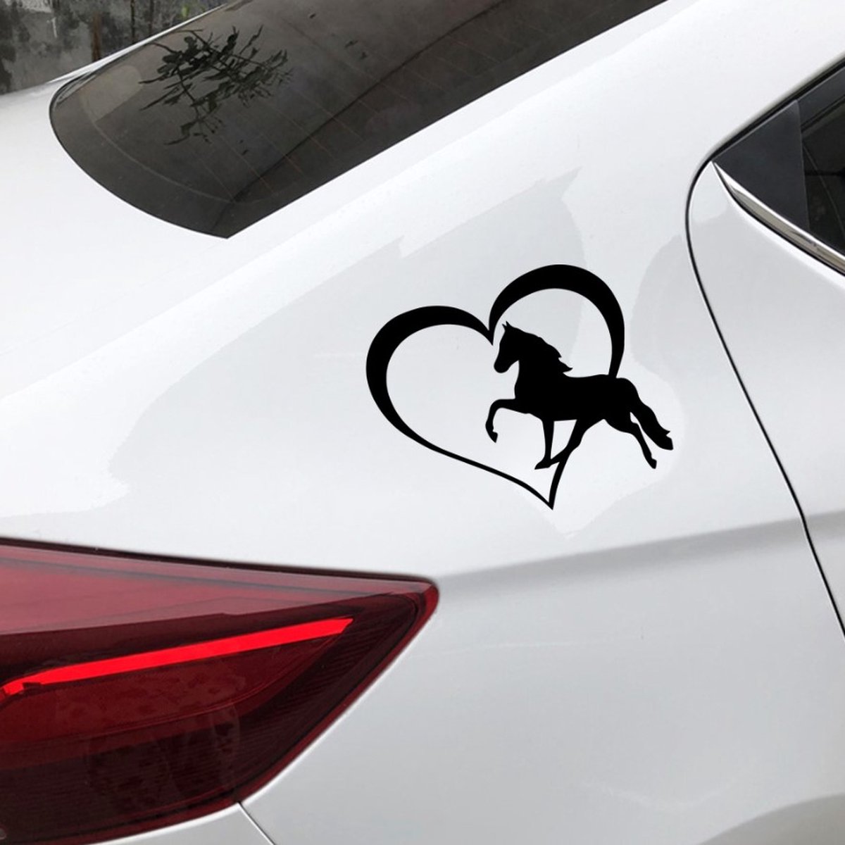Autosticker - Muursticker - Hart Paard - Love Horse - Sticker voor Auto ...
