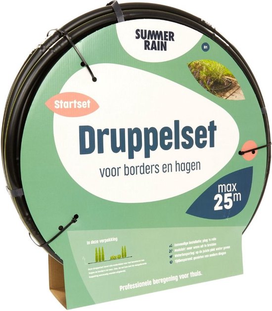 SummerRain - beregeningssysteem - startset druppelset voor borders en hagen - 25 meter | bol