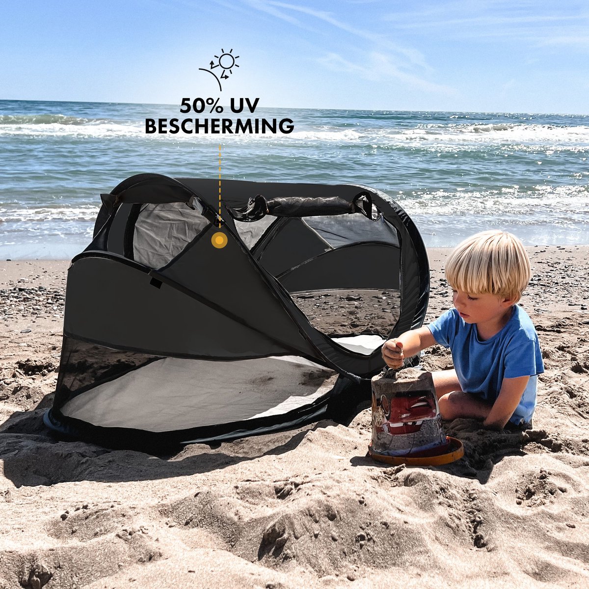 Deryan Peuter Luxe Campingbedje – Inclusief zelfopblaasbare matras ...