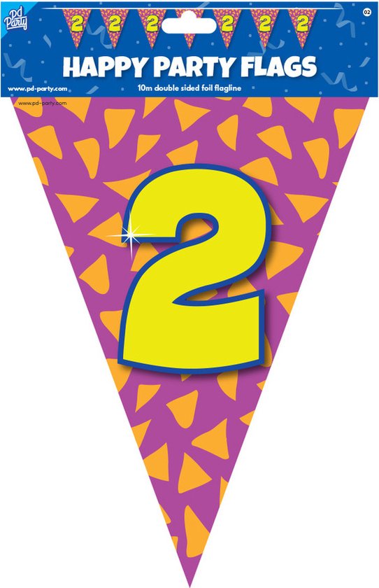 Paperdreams Slinger - Verjaardag 2 jaar thema Vlaggetjes ...