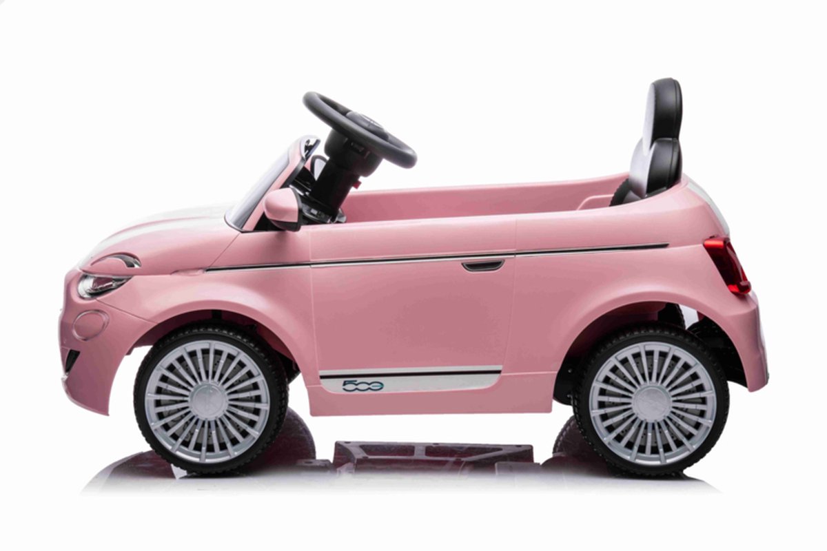 Fiat 500 Kinderauto Roze met de nieuwste opties | Elektrische ...