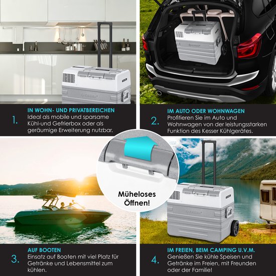 KESSER® Compressor Koelbox Elektrische Frigobox, met APP-bediening USB-aansluiting... | bol