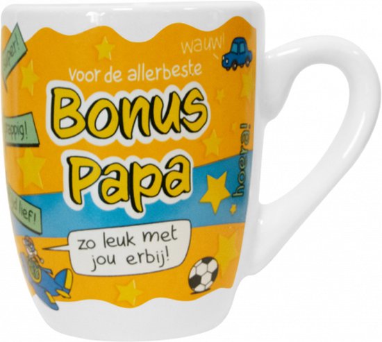 Vaderdag - Cartoon Mok - Voor de allerbeste bonus Papa - In cadeauverpakking met... | bol