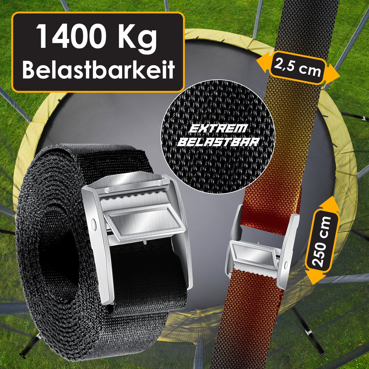 KESSER® 4x grondanker 9-delige set Bevestiging Houder voor trampoline ...