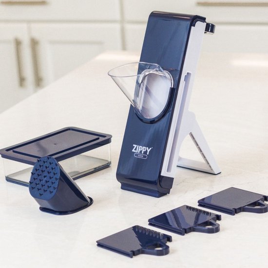 Orange Donkey Zippy Slicer 4-in-1 Verticale Mandoline - Blauw - Voor ...