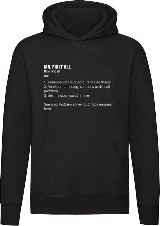 Mr fix it all Hoodie - reparatie - reparatie - oplossen - oplossing ...