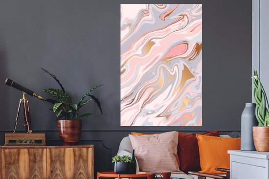 Muurstickers - Sticker Folie - Marmer - Pastel - Abstract - Patronen ...