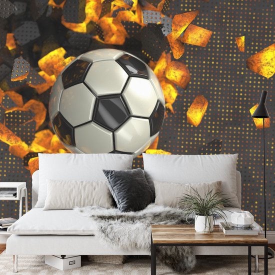 Fotobehang Voetbal 3D-Sportbal | bol