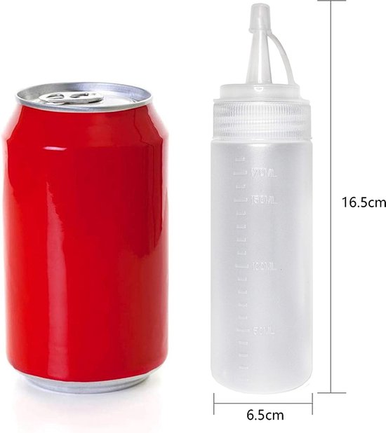 12 stks 200 ml (6.7 oz) Knijpfles, Plastic Knijpfles Met Doppen ...