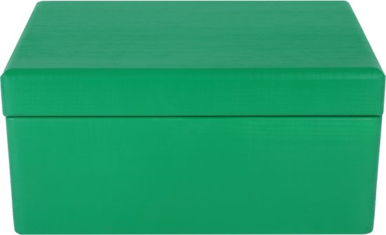 Creative Deco Grote Houten Doos Opbergdoos Groen | 30 x 20 x 14 cm ...
