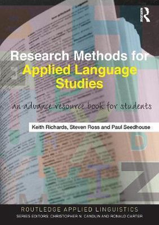 Research Methods for Applied Language Studies | 9780415551410 | Keith ...