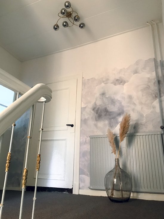 WallHaus - Rustgevend Behang Sahara - Vliesbehang - Blauw | bol