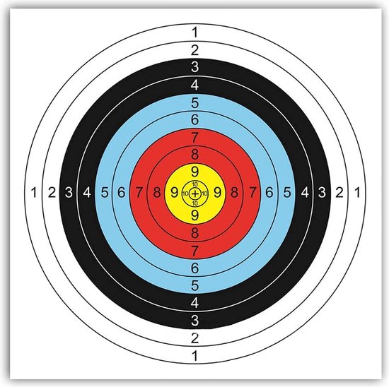 Schietschijf, 30 stuks, schietaccessoires, boogschietdoelen voor pijl ...
