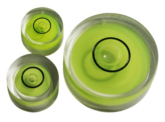 Set van 10 kleine waterpasjes, maat 9 (25x10 mm) | bol