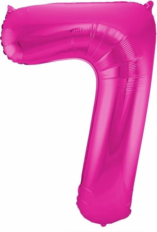 Cijfer 7 ballon roze 86 cm | bol.com Cijfer 7 ballon roze 86 cm | bol.com