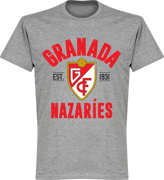 Granada Established T-Shirt - Grijs - XXL | bol