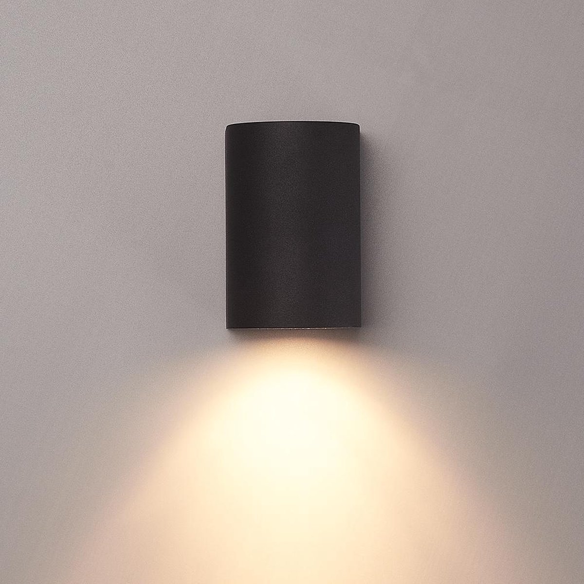 HOFTRONIC Alvin - LED Wandlamp - Downlight - Mat Zwart - GU10 LED - 5W ...