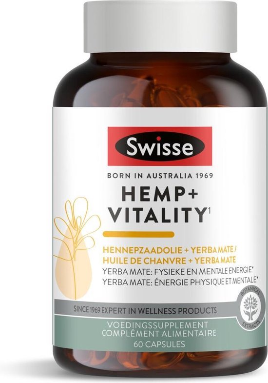 Swisse Hemp+ Vitality 60 capsules | bol.com