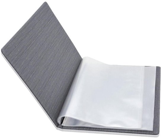 Goodline® - Rapportmap / Diplomamap voor 32 Pagina's (A4) - Houtpatroon Grijs | bol.com