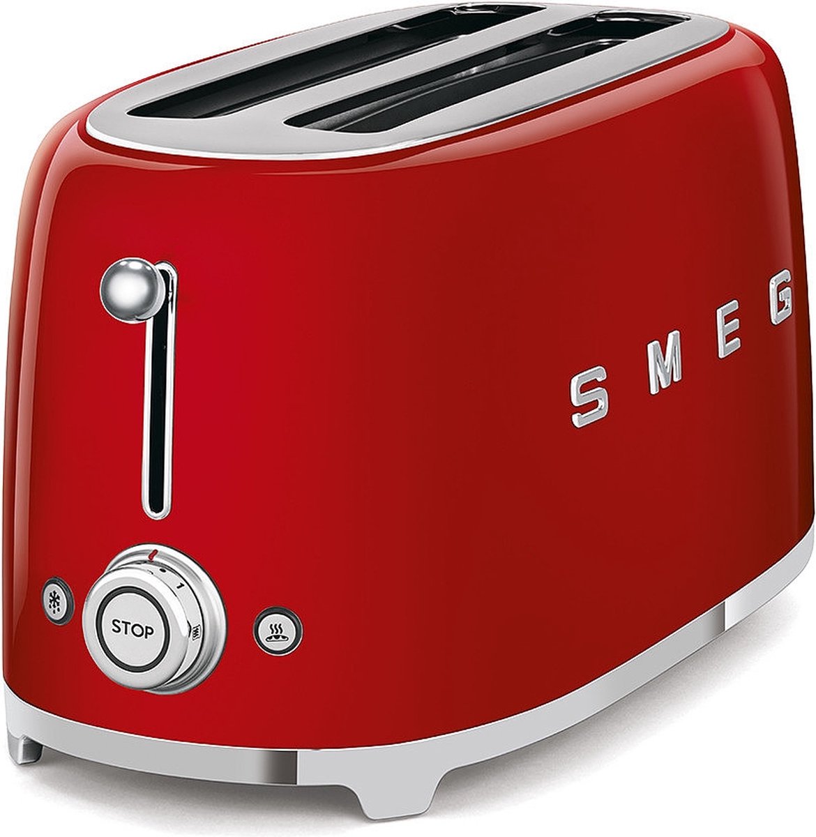 SMEG Broodrooster TSF02RDEU Rood - 2x4 | bol.com