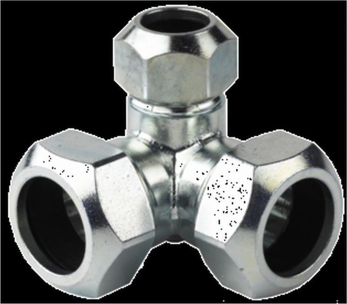 VSH Klem hoek T-stuk messing verzinkt 22x22x22mm | bol.com