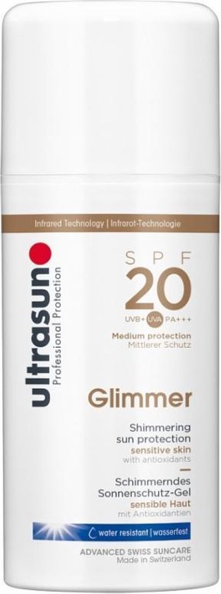 Ultrasun Glimmer SPF20 100ml | bol