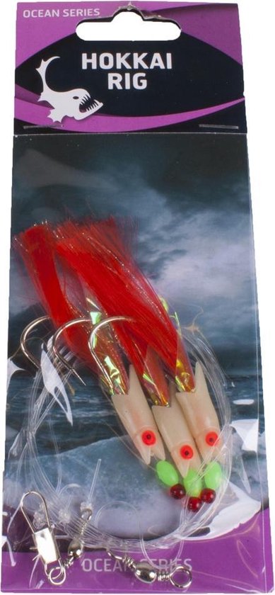 Raven Hokkai Rig Luminous Green 3-Hooks | bol