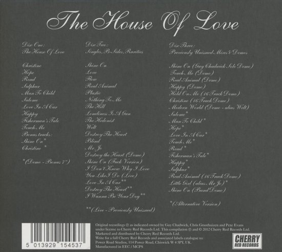 House Of Love (Deluxe Edition), The House of Love | Muziek | bol
