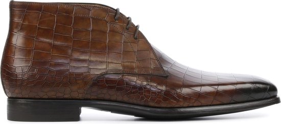 Magnanni Boots Heren / Schoenen - Leer - Crocoprint - 20105 - Bruin ...