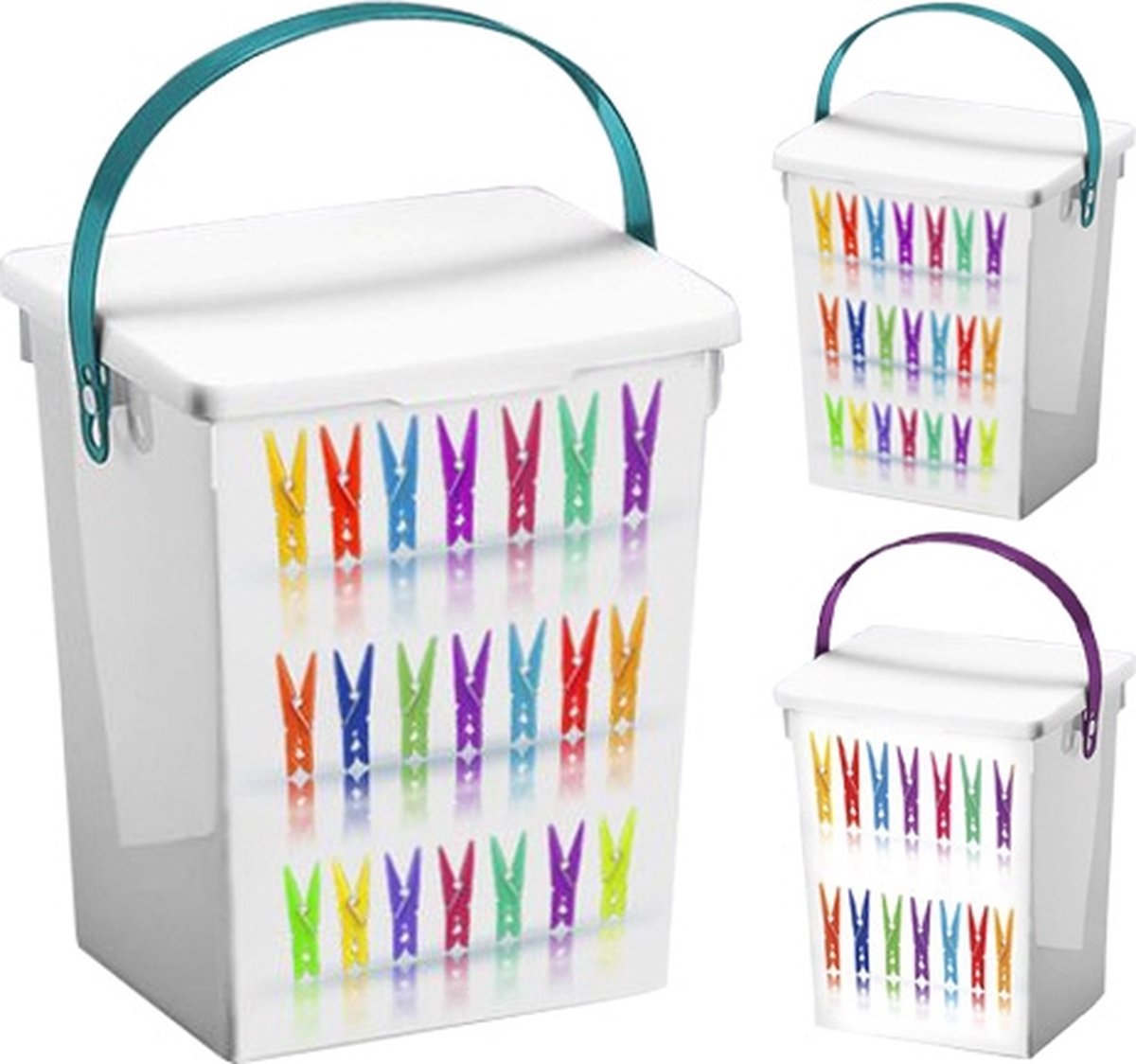 Boîte à pinces à linge tendance 5 litres | bol.com