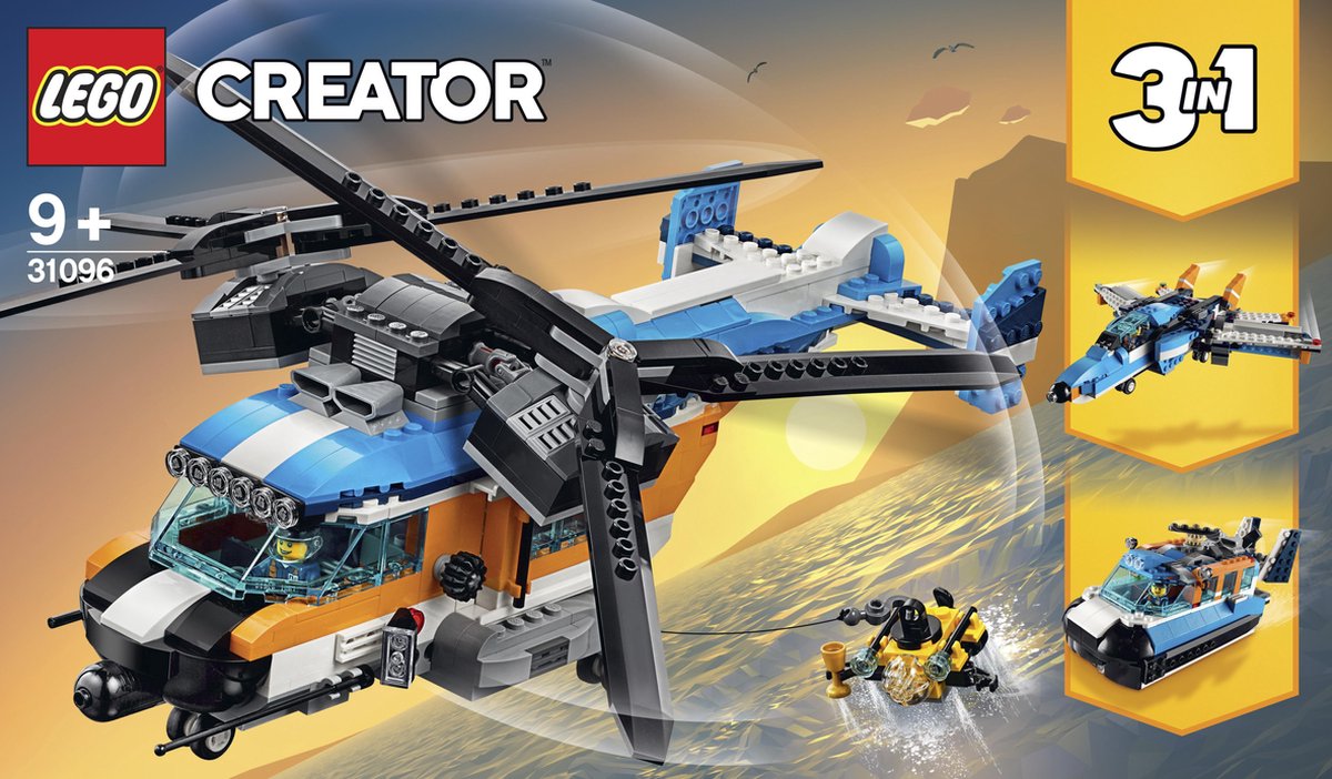 LEGO Creator Dubbel-rotor Helikopter - 31096 | bol.com