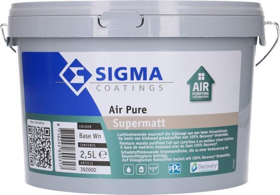 Sigma Air Pure Supermatt Wit | bol