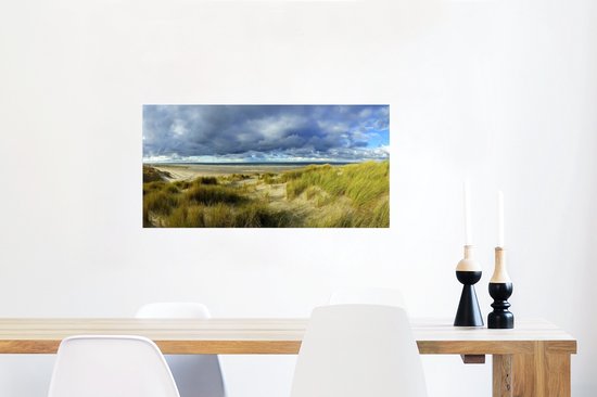 Duinen op Vlieland bij de Noordzee poster 80x40 cm - Foto print op Poster... | bol