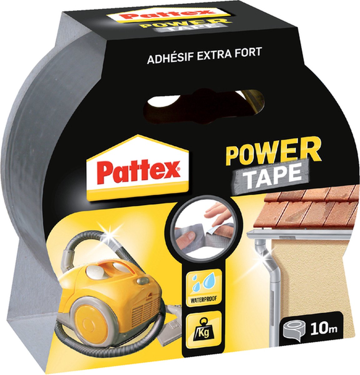 Pattex Power Tape 10m GRIJS - Ducttape Ducktape - Waterdicht - Extreem ...