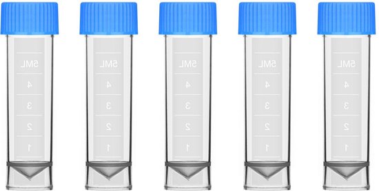 Graduated 5ml Freestanding Cryovial Tube - Cryogenic Polypropylene ...