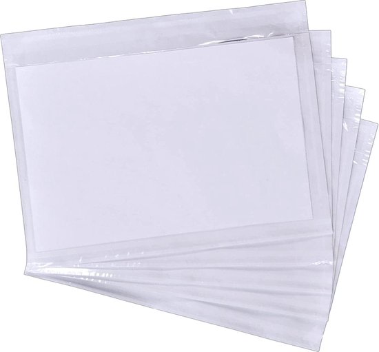 Leveringsbonnen documentzakken DIN C5 voor A5 transparant zelfklevend ...
