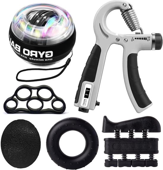 Grip Strength Trainer Kit - 6 stuks vingeroefenaar handgreepversterker ...